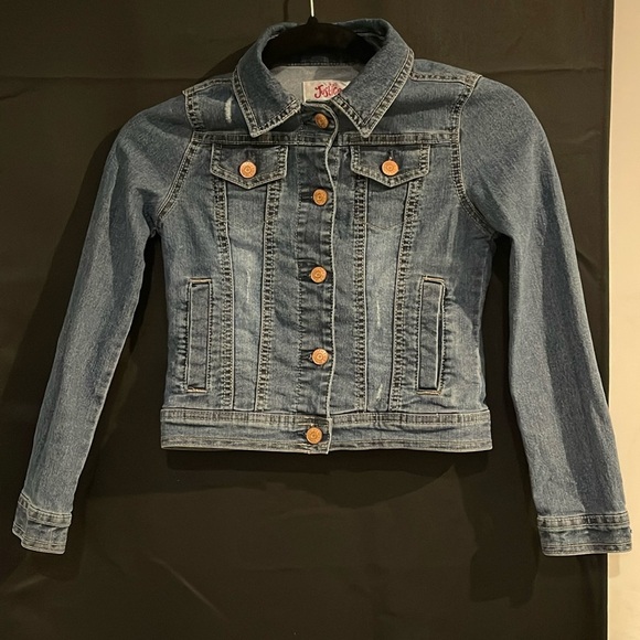 Justice | Jackets & Coats | Justice Girls Distressed Stretchy Jean ...